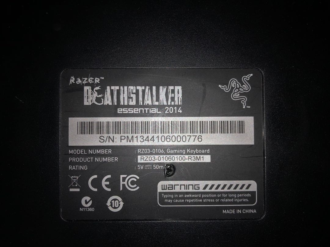 Razer Deathstalker Chiclet Keyboard Computers And Tech Parts