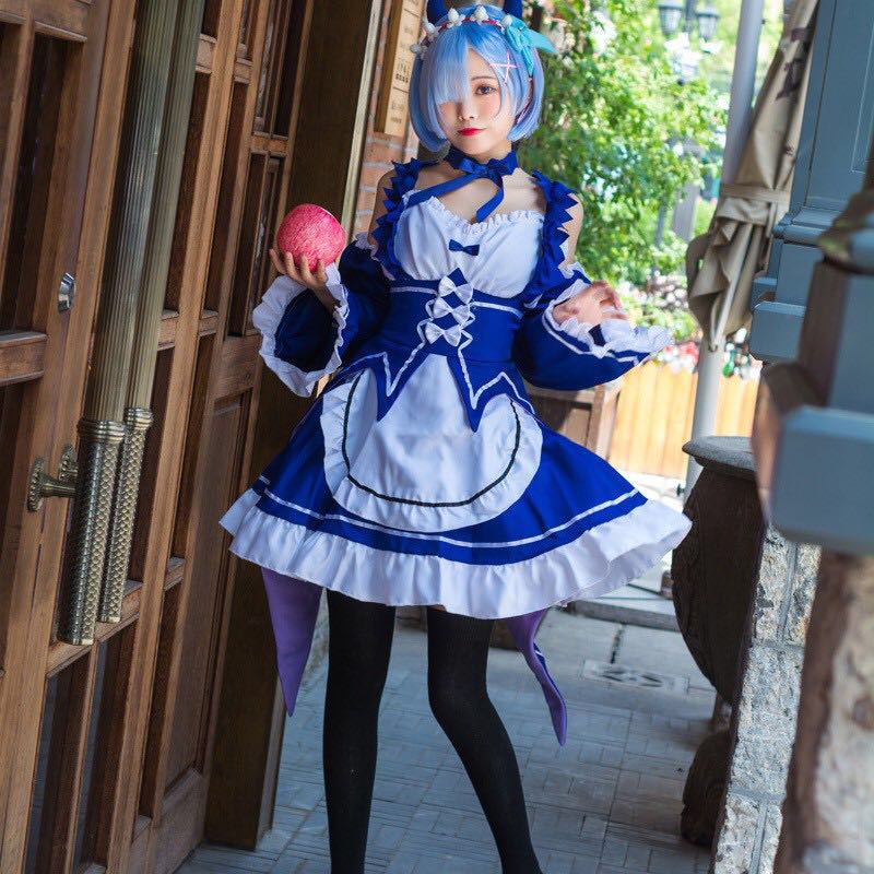 Re:Zero Rem Devil ver. Cosplay Costume Set on Carousell