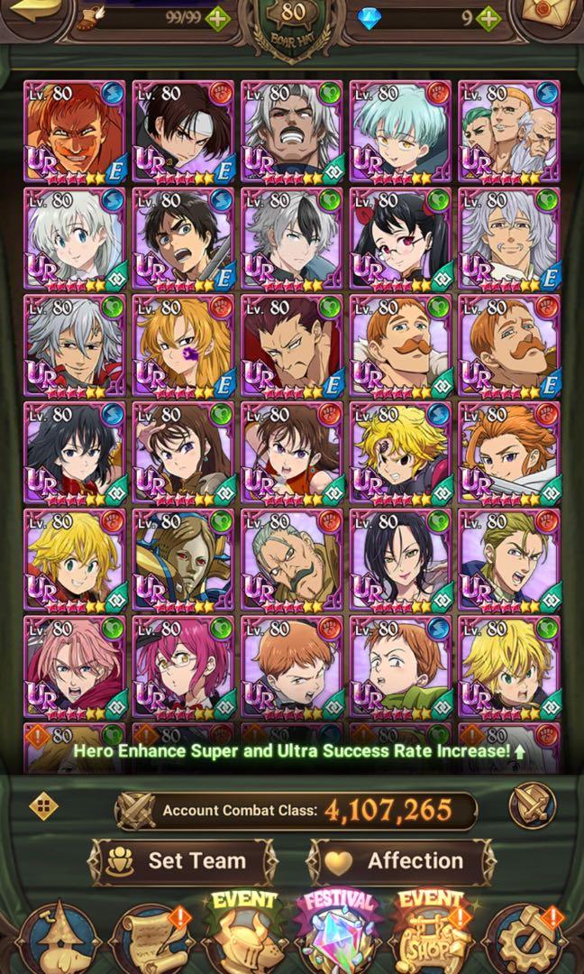 Seven Deadly Sins 7ds global, Video Gaming, Gaming Accessories, Game ...