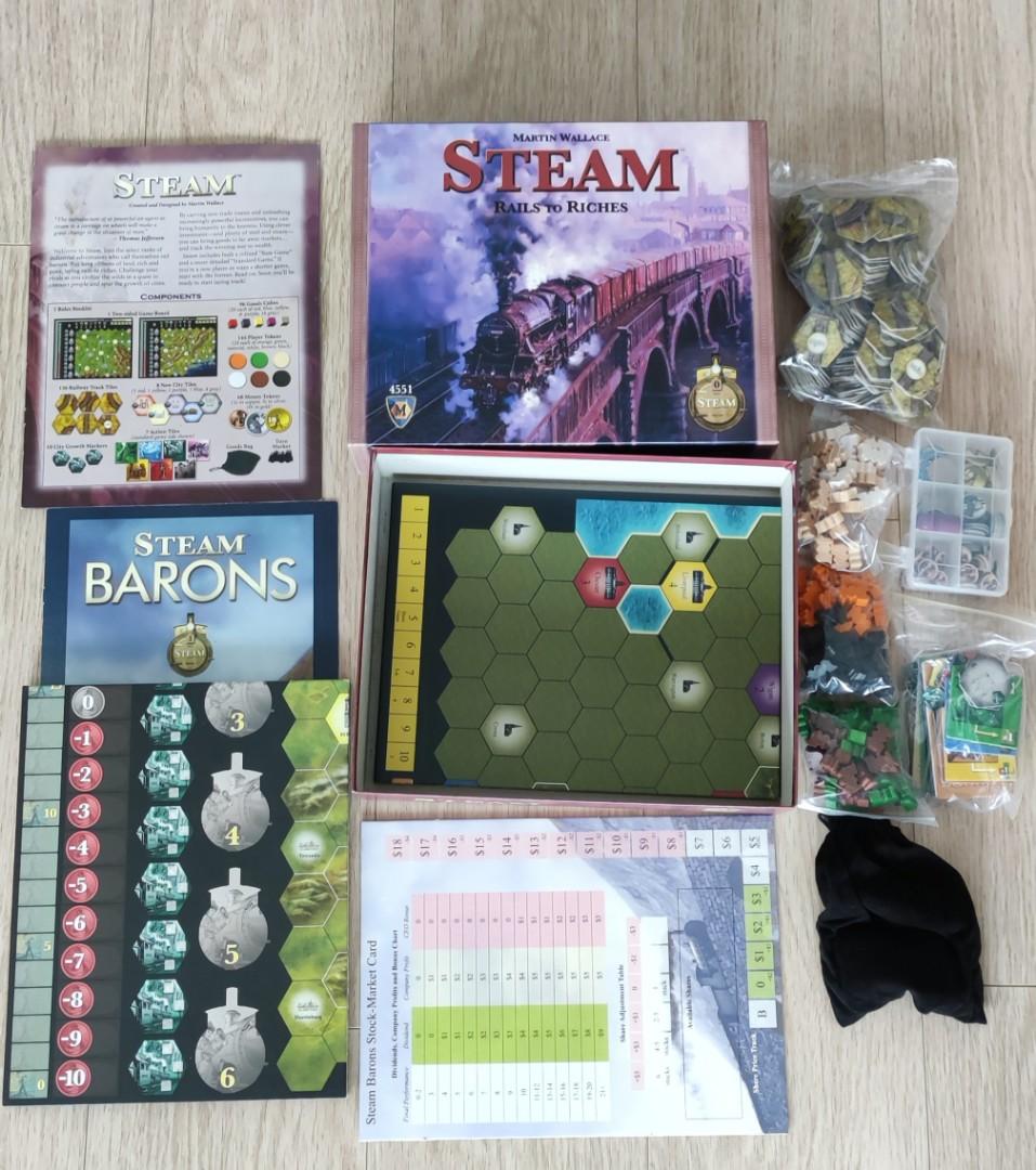 Steam & Steam Baron board game, Hobbies & Toys, Toys & Games on Carousell