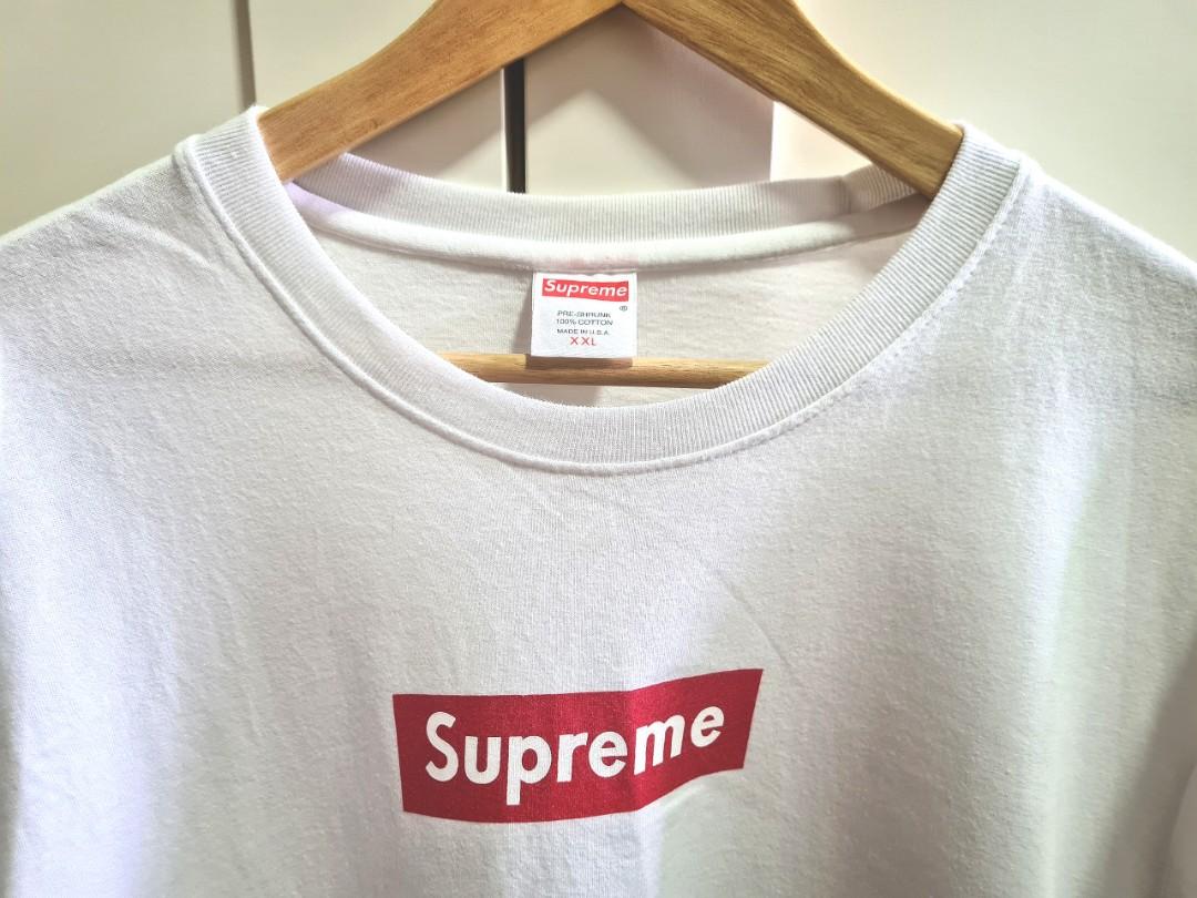 Supreme White T, Men's Fashion, Tops & Sets, Tshirts & Polo Shirts on ...
