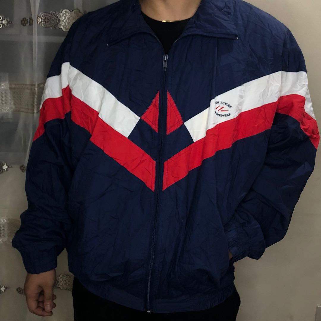 TRI COLOR WINDBREAKER JACKET, Men's Fashion, Coats, Jackets and ...