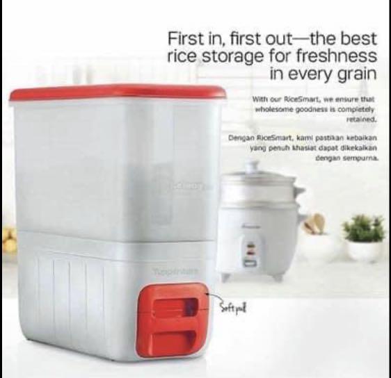 Tupperware Rice Keeper 10Kg, Furniture & Home Living, Kitchenware ...