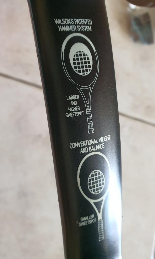 Wilson pro staff hammer tennis racket, Sports Equipment, Sports & Games ...