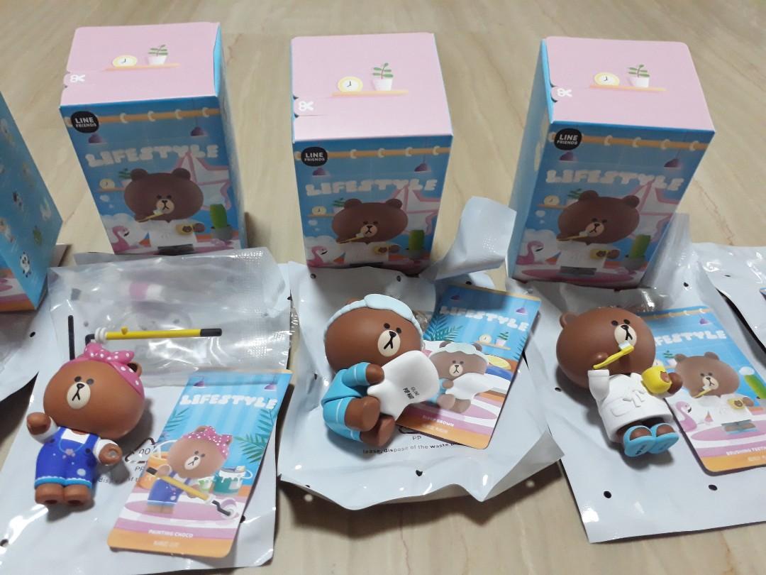 [WTS] New cute line friends brown bear cony rabbit choco boss james ...