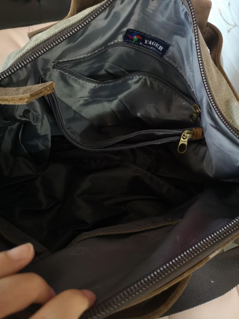 Yager Taiwan bag leather (waterproof bag), Men's Fashion, Bags, Sling ...