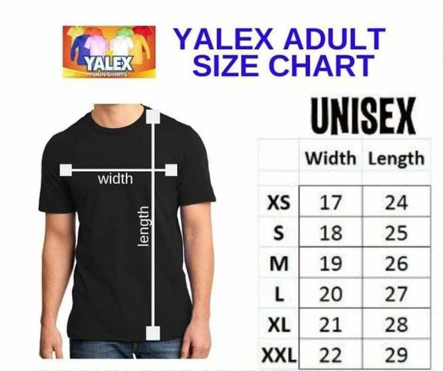 YALEX (RED LABEL) UNISEX PLAIN ROUND NECK SHIRTS (COLORED, B&W), Men's ...