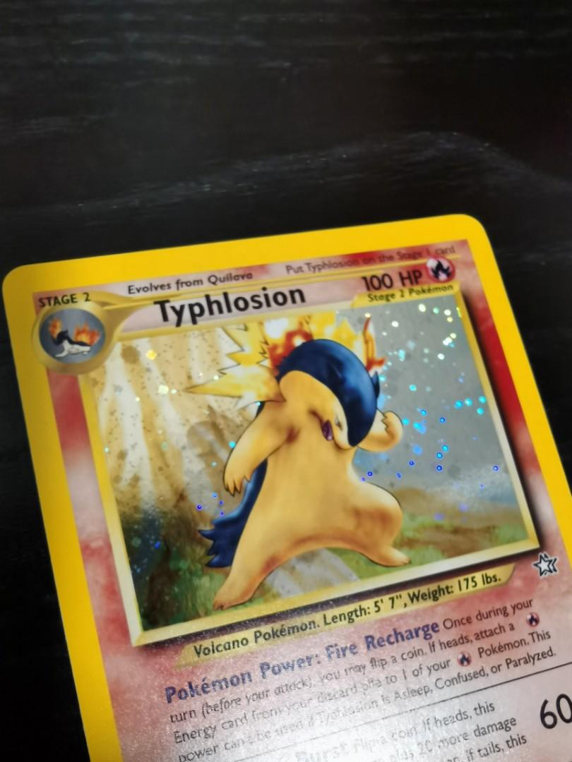 17/111 Typhlosion Neo Genesis Pokemon Card TCG, Hobbies & Toys, Toys & Games on Carousell