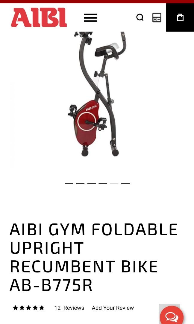 Aibi Gym Foldable Bike, Sports Equipment, Exercise & Fitness, Cardio ...