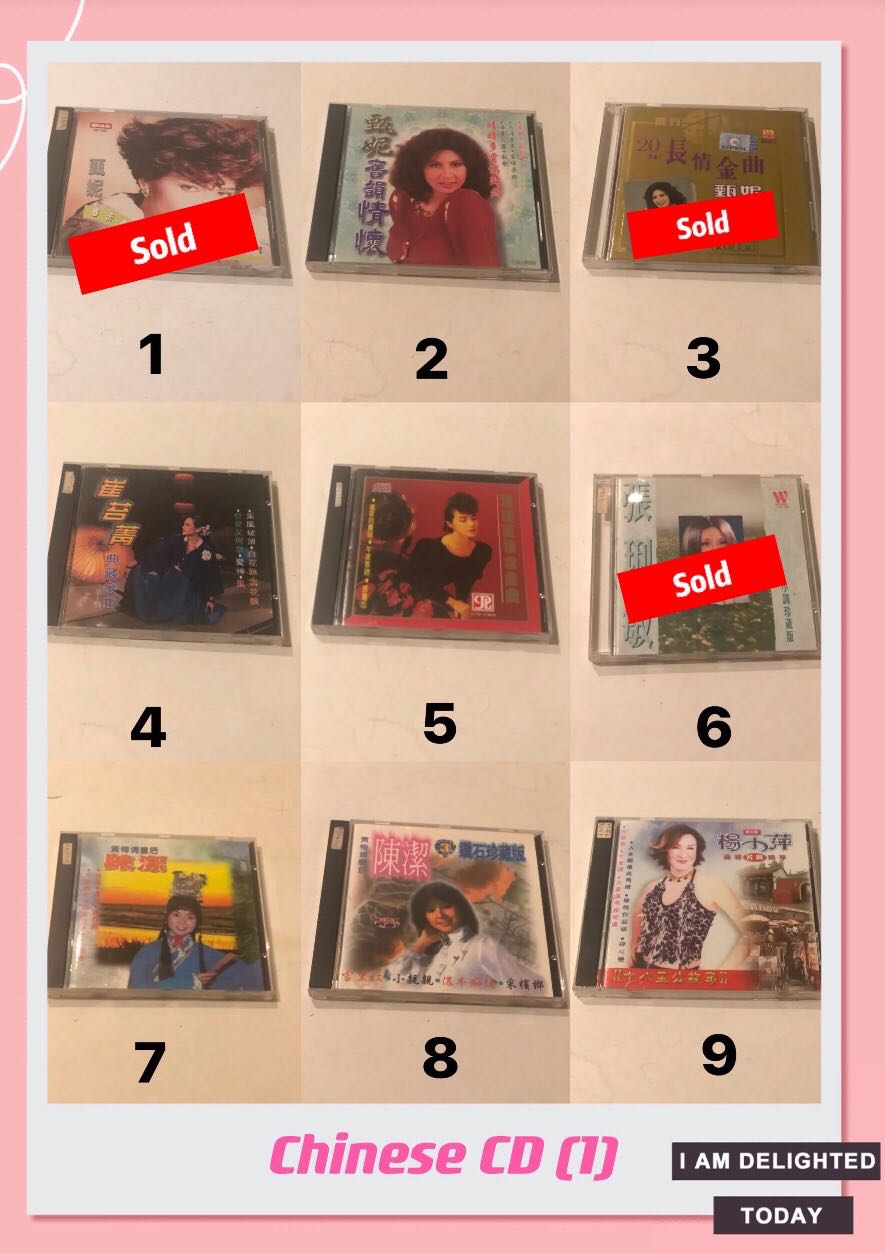 Chinese CDs 1 (Album 1 - 9), Hobbies & Toys, Music & Media, CDs & DVDs ...