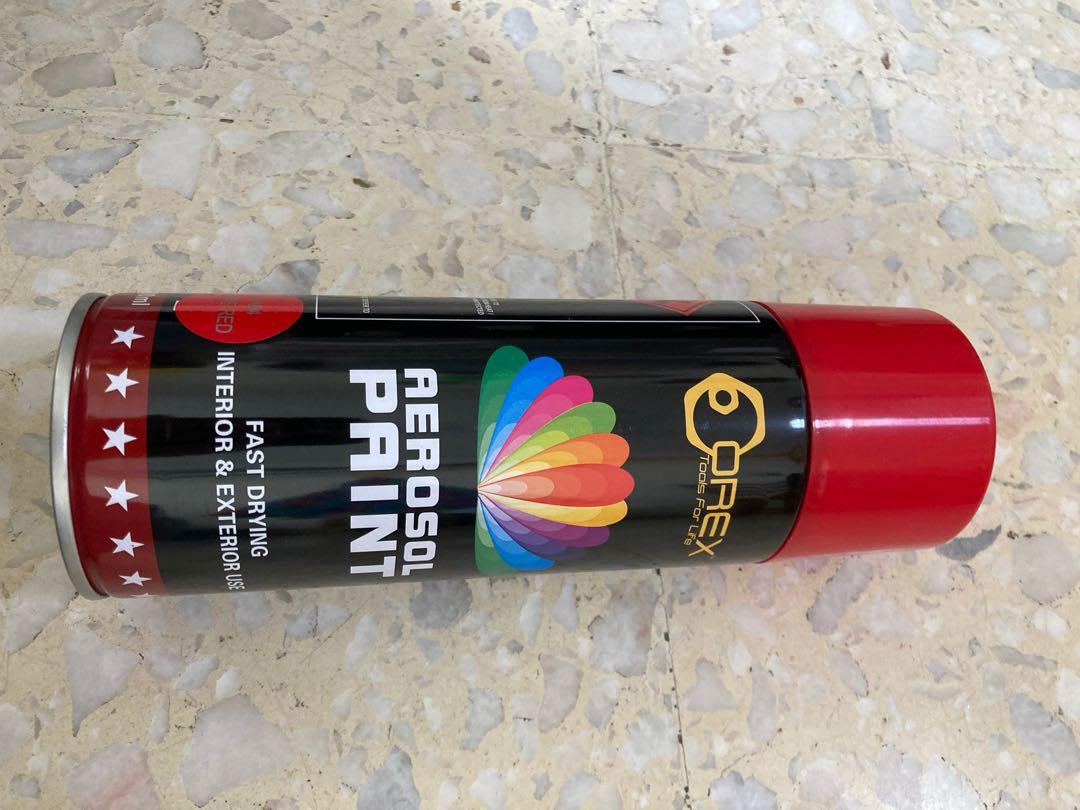 Corex aerosol paint , 004 fire red color, 400ml, Hobbies & Toys ...