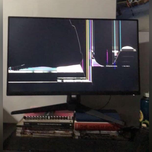 Damaged Asus TUF Gaming Monitor, Computers & Tech, Parts & Accessories ...