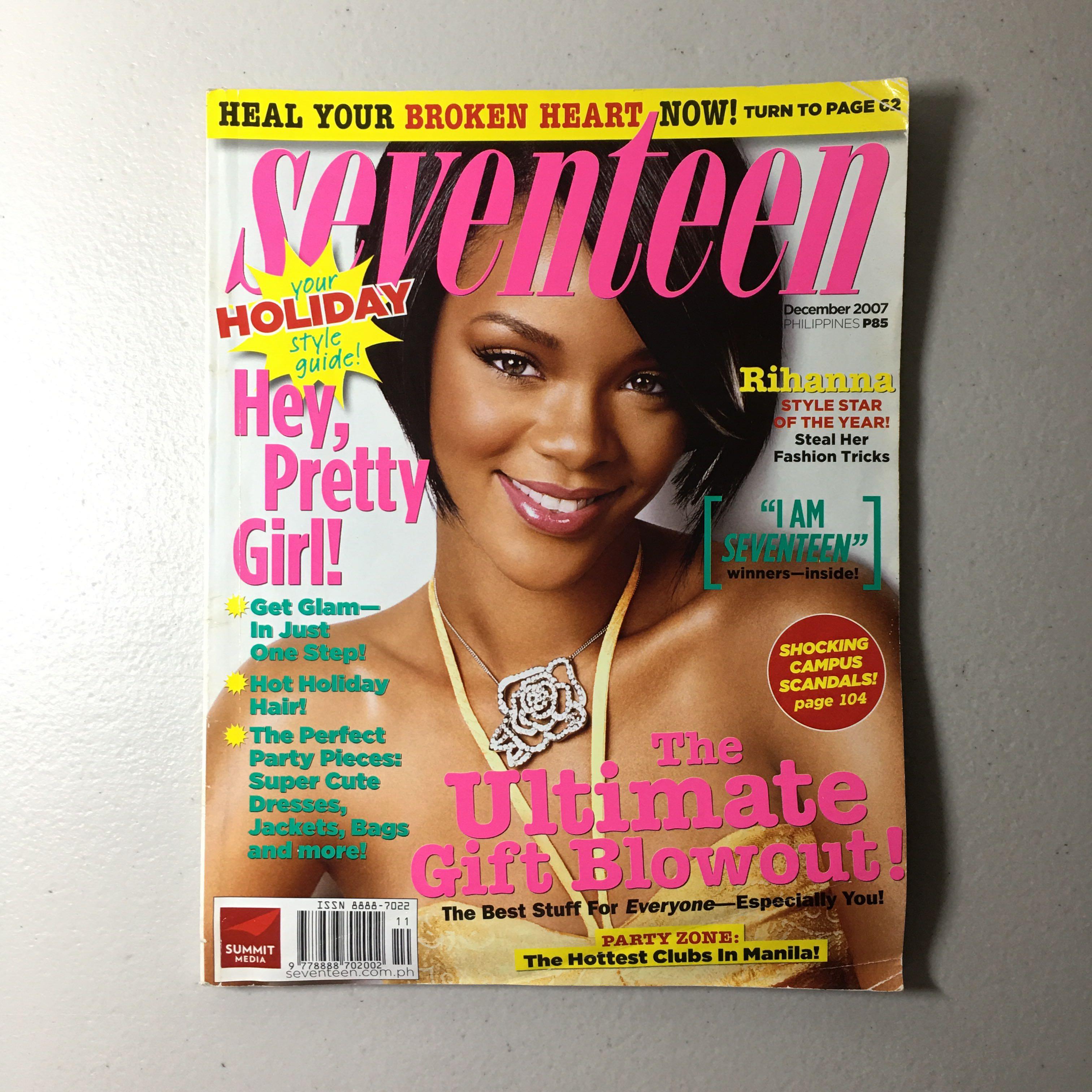 COD Dec 2007 Seventeen Philippines Magazine (Rihanna), Hobbies & Toys ...