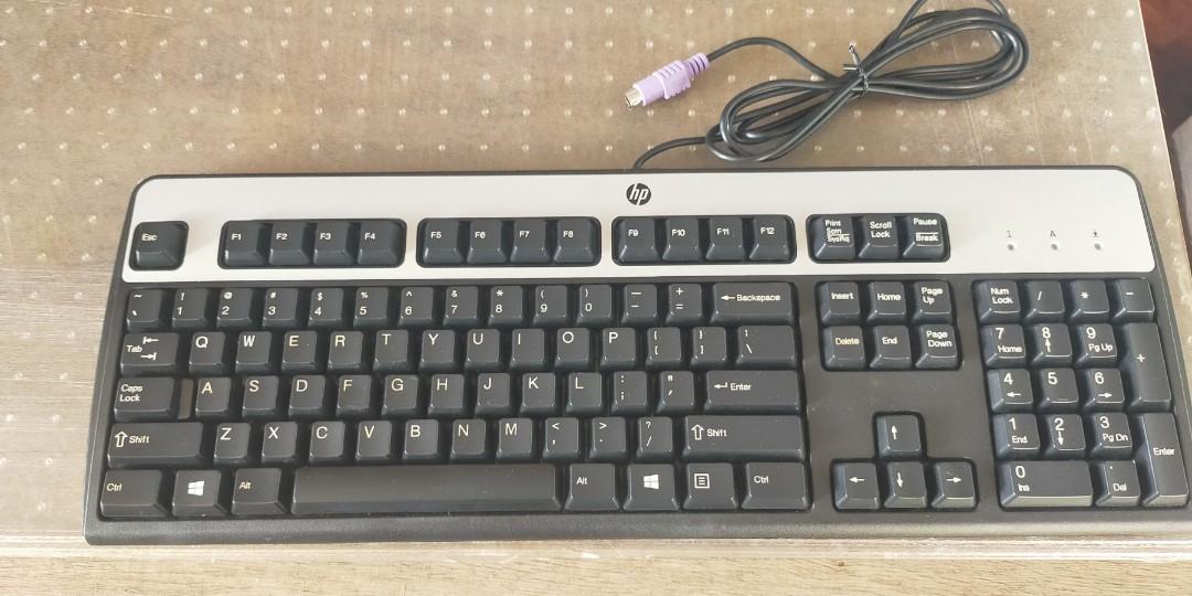 Desktop Computer Keyboard PS2 HP Original, Computers & Tech, Parts ...