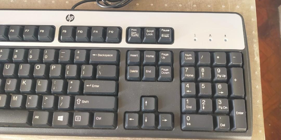 Desktop Computer Keyboard PS2 HP Original, Computers & Tech, Parts ...
