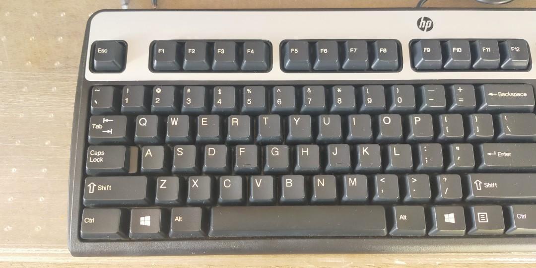 Desktop Computer Keyboard PS2 HP Original, Computers & Tech, Parts ...