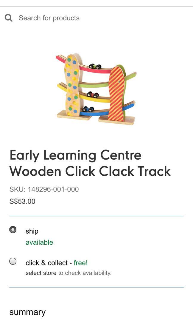 ELC Wooden Click Clack Track, Babies & Kids, Baby Nursery & Kids ...