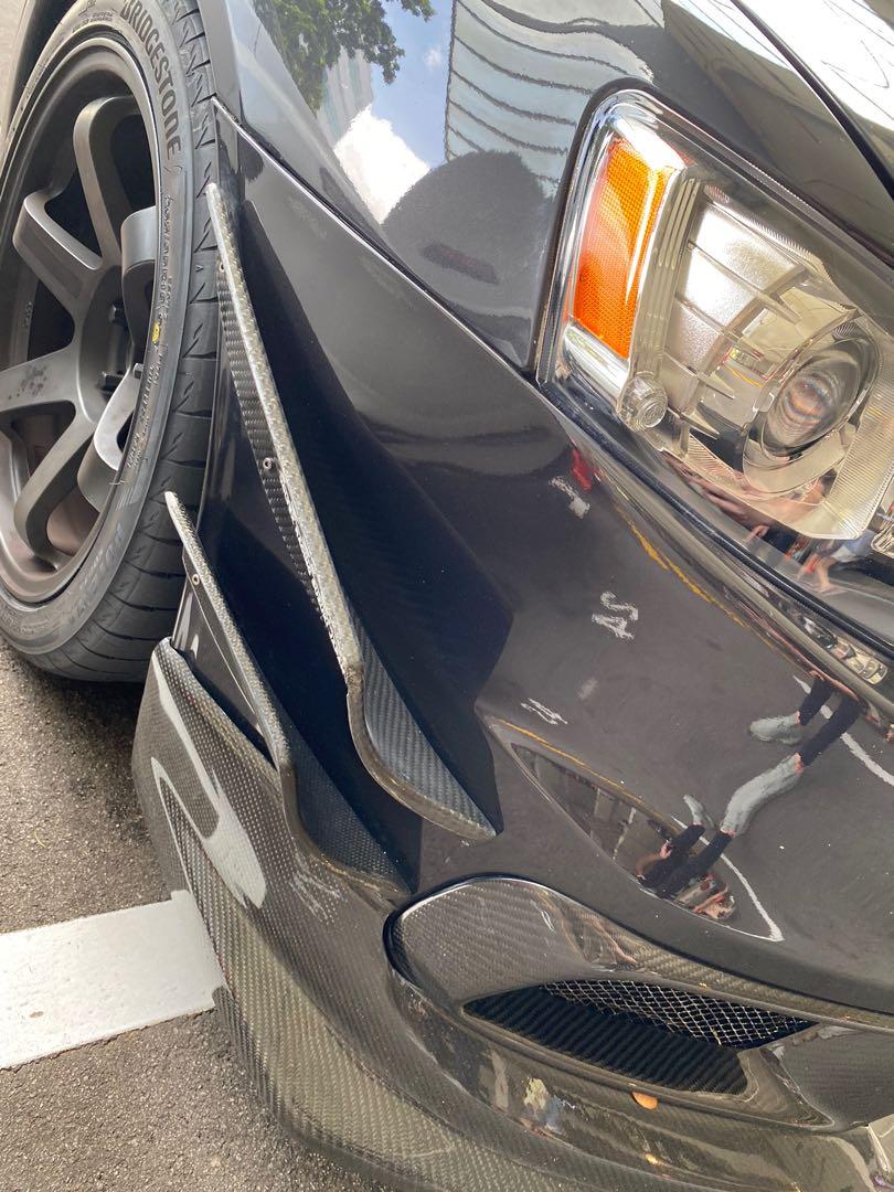 Evolution 10/X carbon canards, Car Accessories, Accessories on Carousell