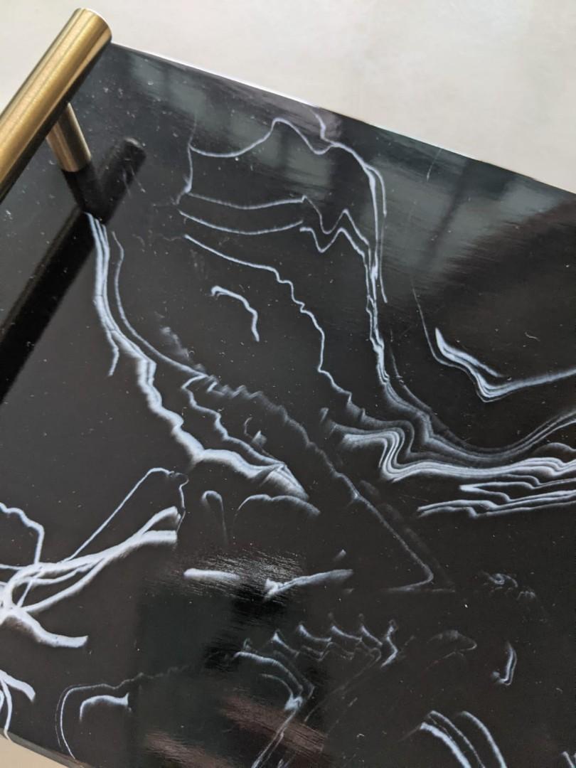 Faux marble display tray, Furniture & Home Living, Kitchenware ...