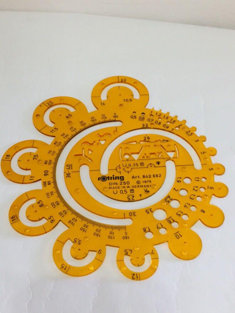 Germany Made Stencils set for Engineering Drawings technical templates ...