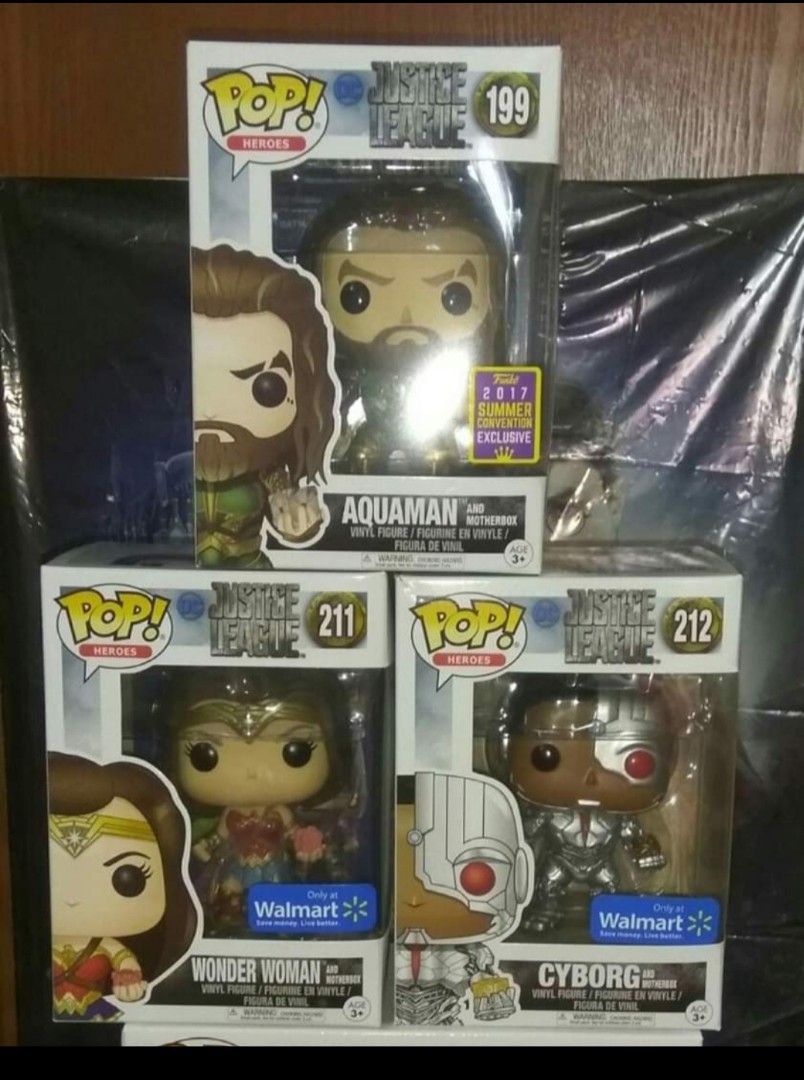 Justice League Exclusives: Cyborg, Aquaman & Wonder Woman with ...