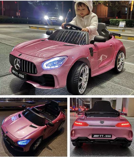 Kids Electric Car Mercedes Benz Kid car Pink Girl Car Remote Control ...