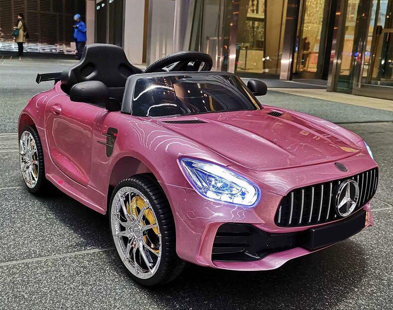 Kids Electric Car Mercedes Benz Kid car Pink Girl Car Remote Control ...