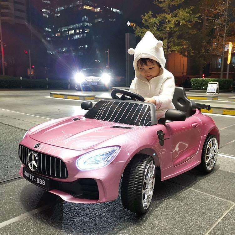 Kids Electric Car Mercedes Benz Kid car Pink Girl Car Remote Control ...