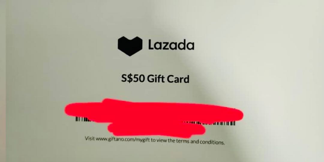 Lazada Gift Card Voucher, Entertainment, Gift Cards & Vouchers on Carousell