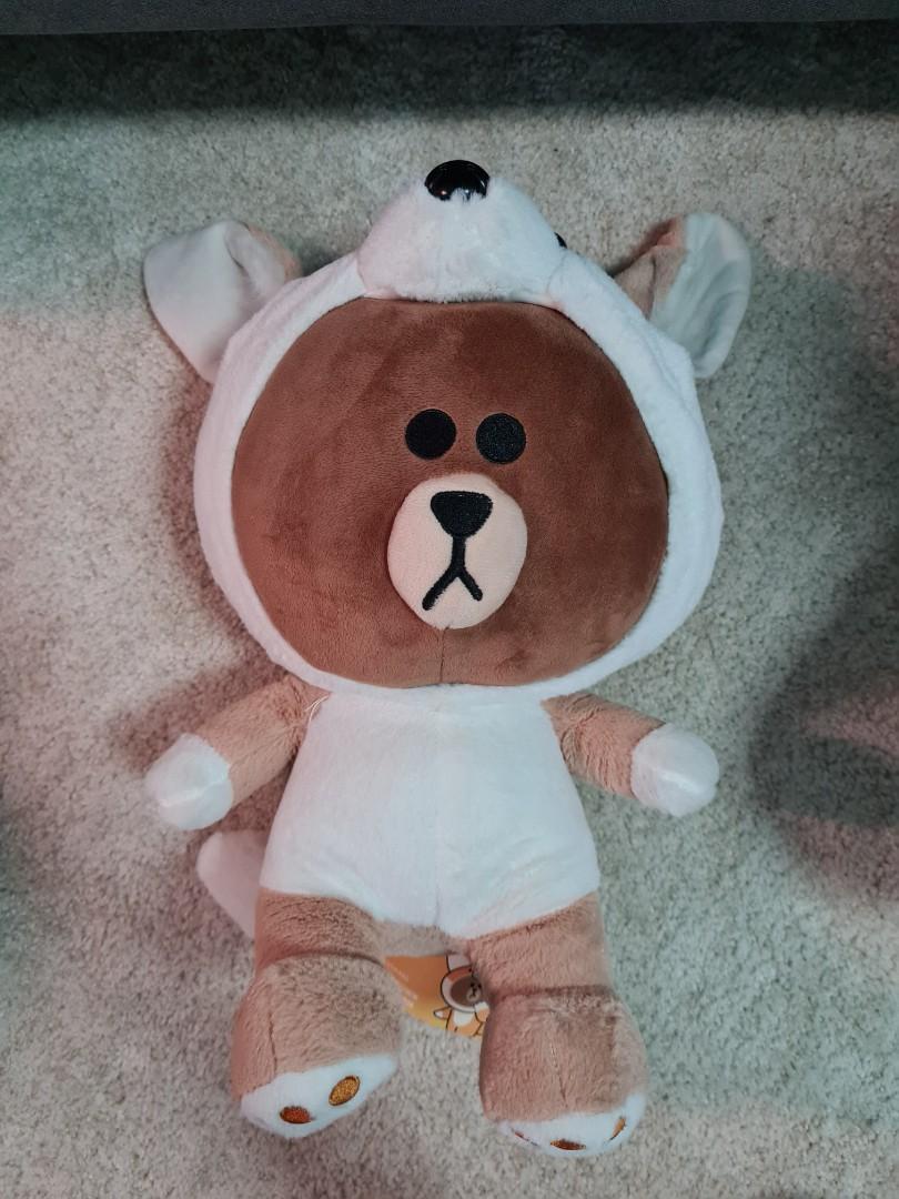 Line Friends Brown Plushie, Hobbies & Toys, Toys & Games on Carousell