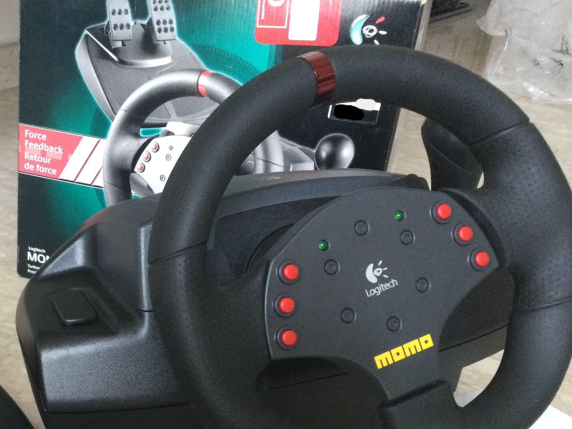 Logitech MOMO Racing Force Feedback Wheel, Sports Equipment, Bicycles ...