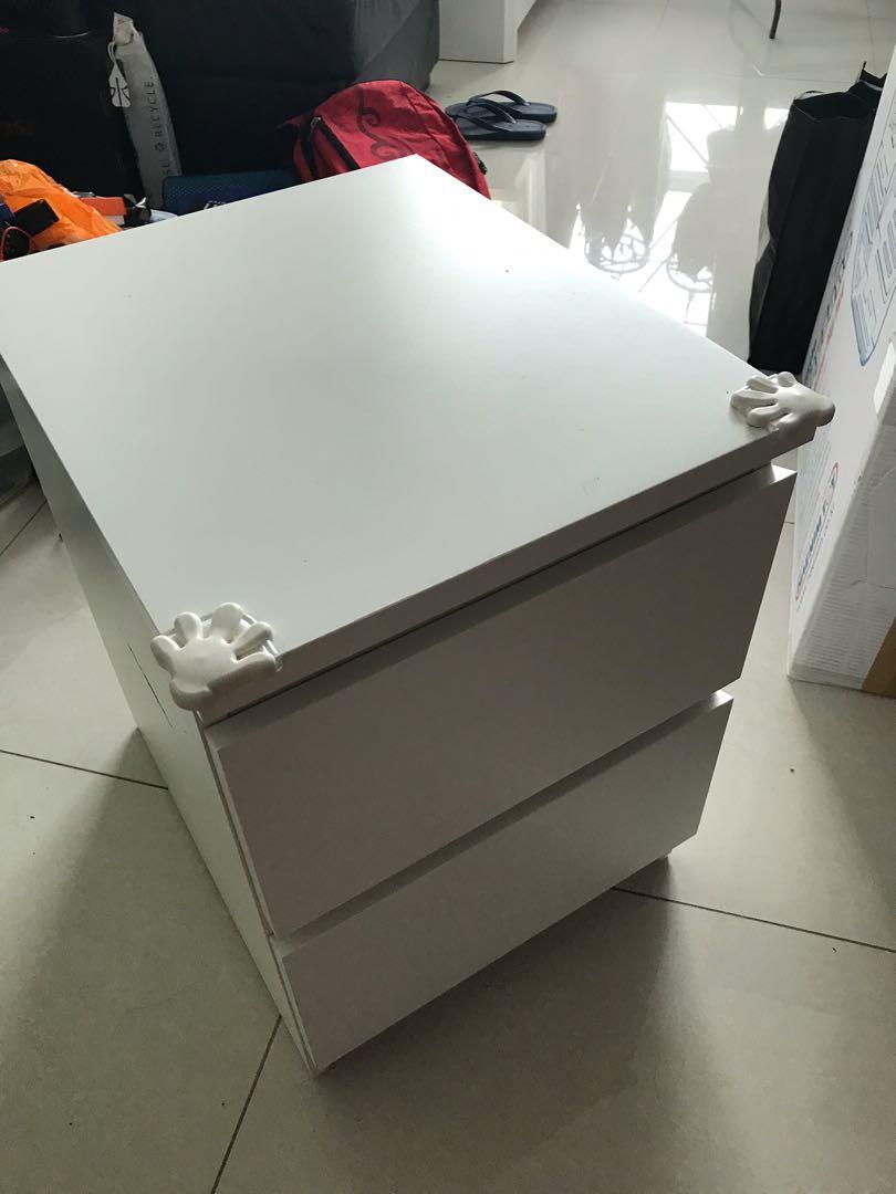 Malm Side Table, Furniture, Shelves & Drawers on Carousell