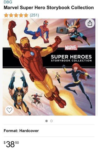 Marvel Super Heroes Storybook Collection, Hobbies & Toys, Books ...