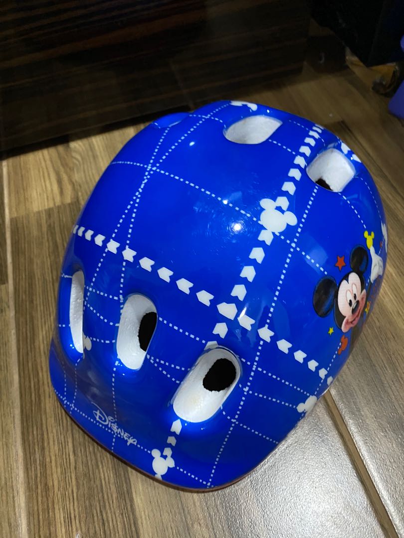 Mickey Mouse safety helmet for kids x 2, Sports Equipment, Bicycles ...