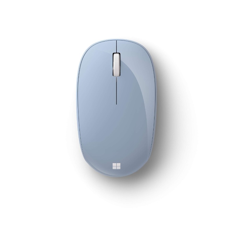 NEW Microsoft Bluetooth Wireless Mouse - Pastel Blue - Compact Portable ...