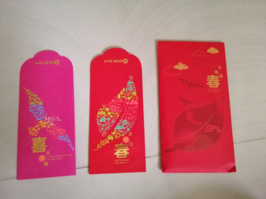 OCBC Bank Red Packets 5 packs, Design & Craft, Others on Carousell