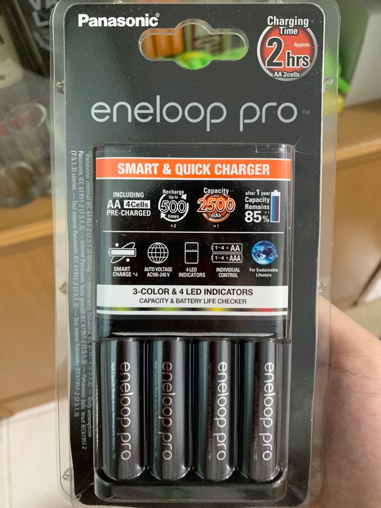 Panasonic Eneloop Pro Smart And Quick Charger W Aa 4 Cells Rechargeable