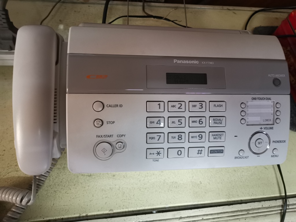 Panasonic KX-FT983 Fax Machine with 16 free fax papers, Computers ...