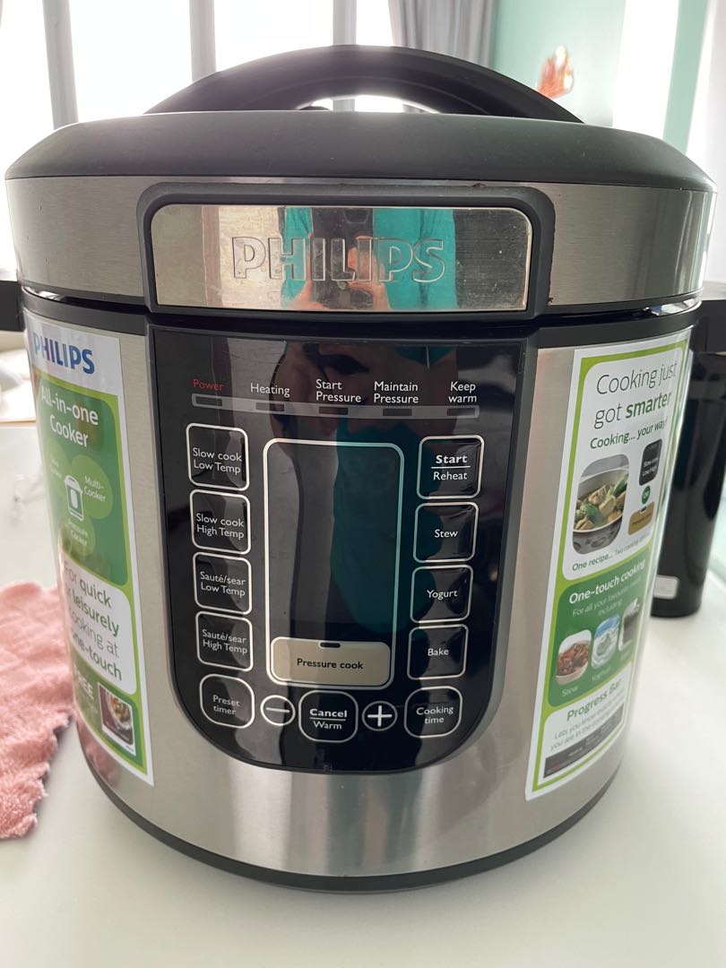 Philips HD2137/62 All in One Pressure Cooker, TV & Home Appliances ...