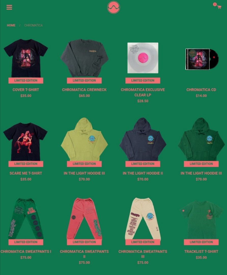 PRE-ORDER!!!! Lady Gaga's LIMITED EDITION Chromatica Merchandises ...