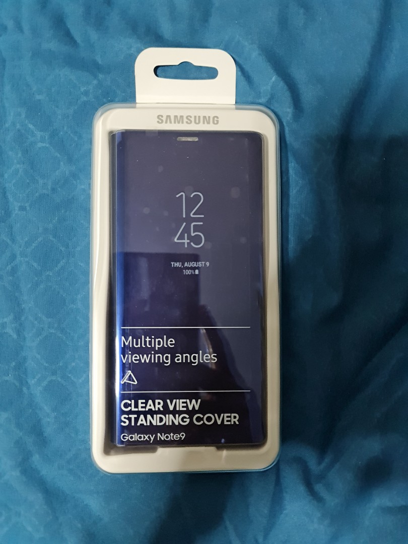 Samsung Original Note 9 Clear View Standing Case Mobile Phones
