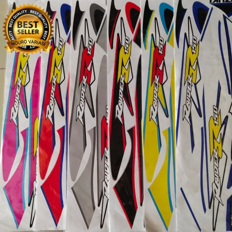 Sticker striping suzuki raider dan satria belang 150, Auto Accessories ...