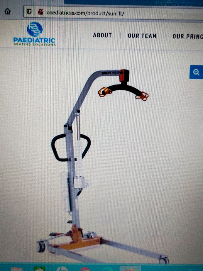 Sunlift Hoist (motorized) like New, Health & Nutrition, Assistive ...