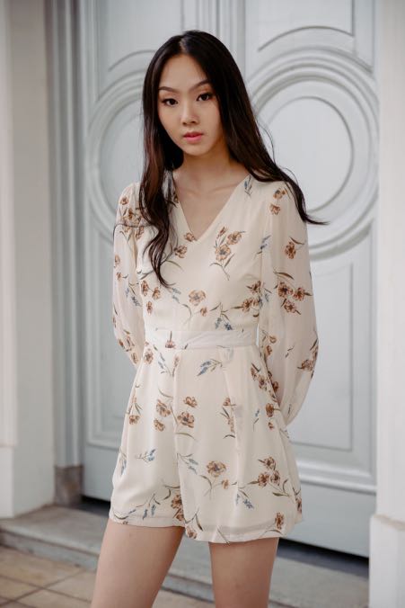 The thread theory petal poet romper, Women's Fashion, Dresses & Sets ...