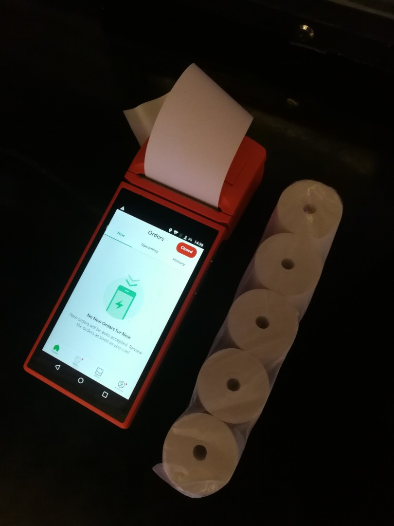 Thermal receipt roll for credit card and grab merchant food panda ...