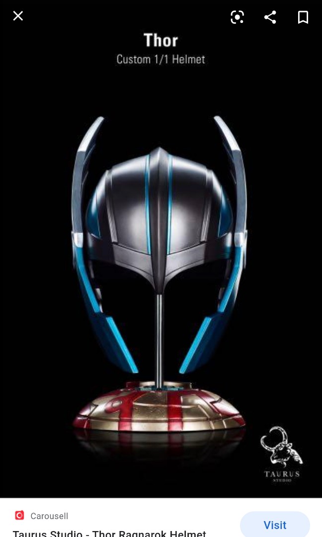 Thor ragnarok helmet, Hobbies & Toys, Toys & Games on Carousell