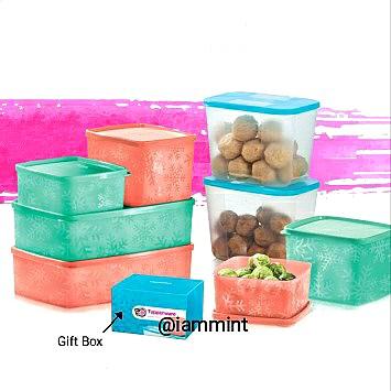 Tupperware Snowflake Signature Fridge Set with Free Freezermate ...