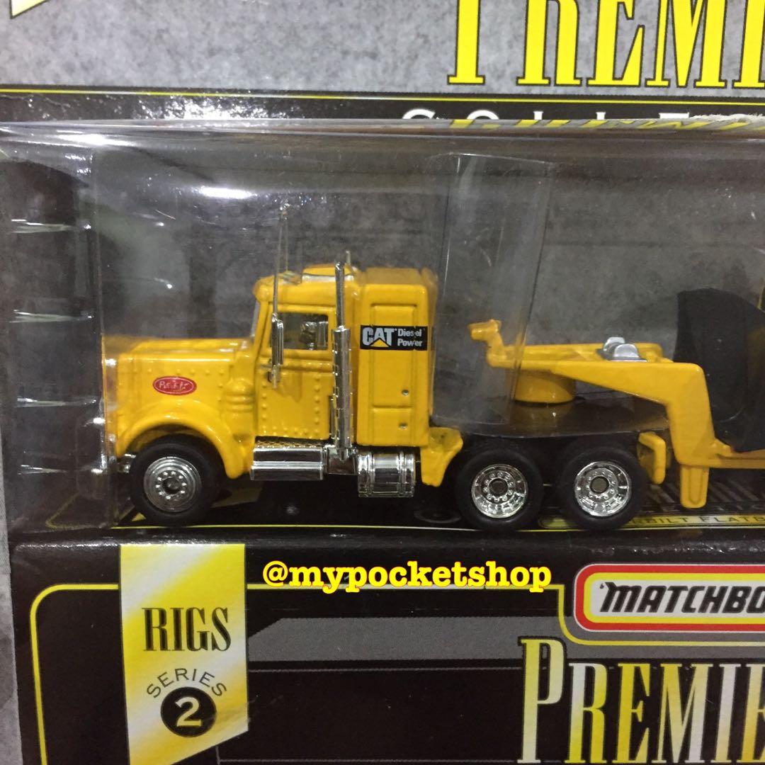 Vintage Matchbox PETERBILT FLATBED W/ BULLDOZER - CATERPILLAR aka CAT ...