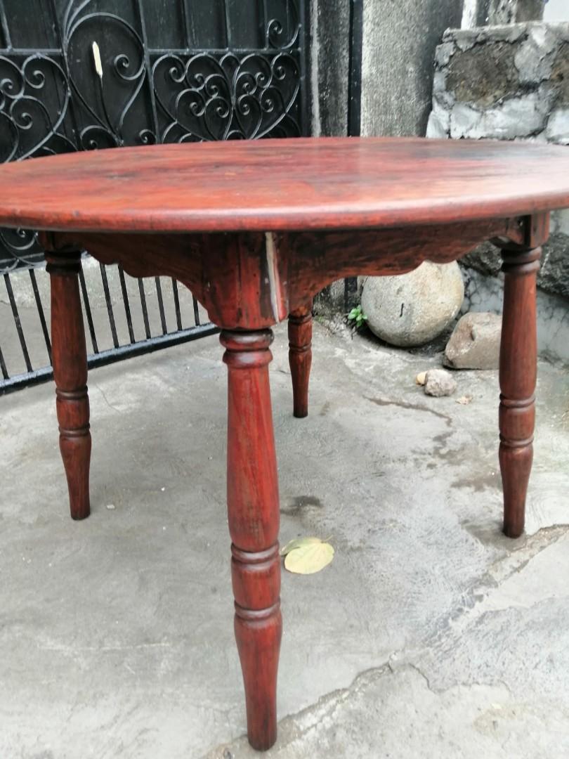 Vintage narra table, Furniture & Home Living, Furniture, Tables & Sets ...