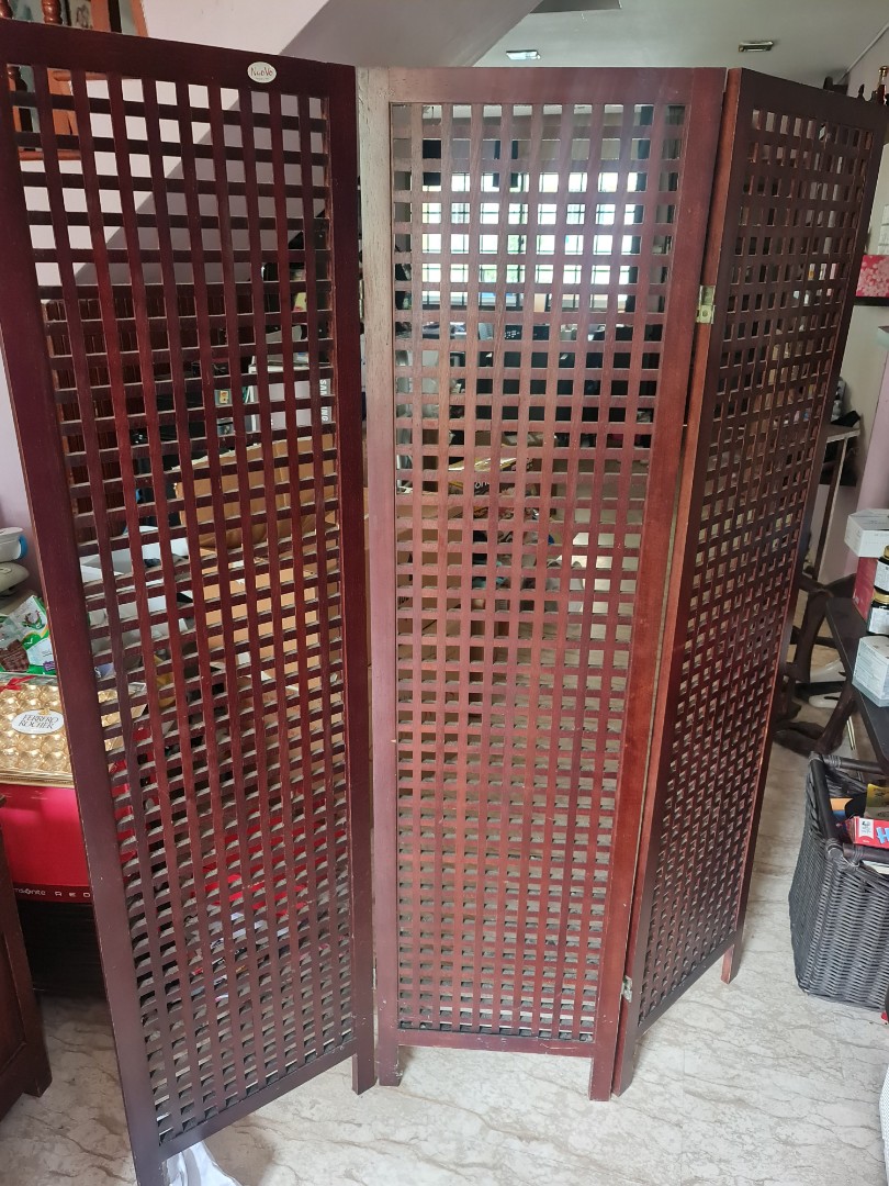 Wooden divider, Furniture & Home Living, Furniture, Shelves, Cabinets ...